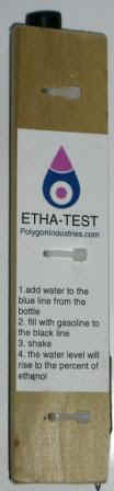 ethanol test in gasoline
